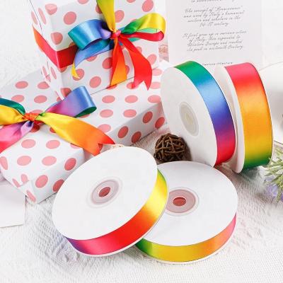 中国 ダークカラープリントシルクリボン プレゼント包装や結婚式用のカスタム製サテンリボン 販売のため