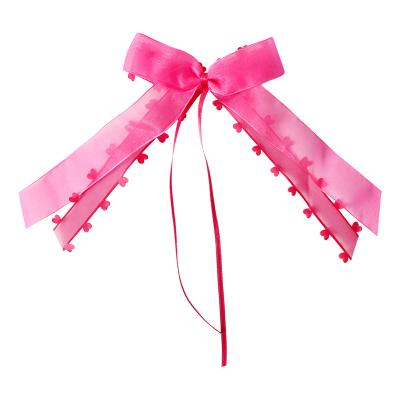 Cina Poliester Cuore Organza capelli Archi nastri per bellissimi accessori di capelli di farfalla in vendita