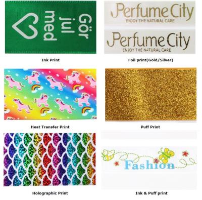 China Custom Ribbon with Logo in 196 Colors 100% Polyester Material for sale
