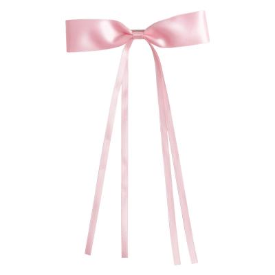 Cina Fabbricazione artigianale Bambine colorate capelli MSD Satin Nastro Clip capelli in rosso nero e rosa in vendita