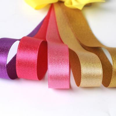 China Goud metalen polyester glitter lint 35 kleuren alleen voor decoratieve toepassingen Te koop