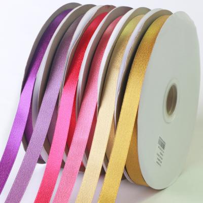 China Goud metalen polyester glitter lint 35 kleuren alleen voor decoratieve toepassingen Te koop