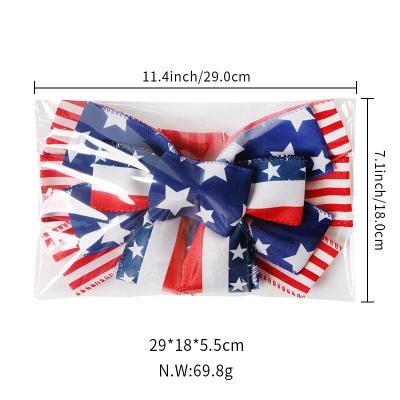 中国 MSD 旗のパターン プリント ブラップ リボン ブーム オーダーメイド アメリカ独立記念日 販売のため