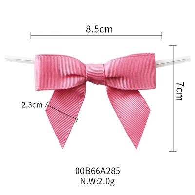 Cina MSD Grosgrain e Satin Nastro Bottiglia Arco Decorazione Personalizza Dimensioni Nastro Arco con Loop in vendita