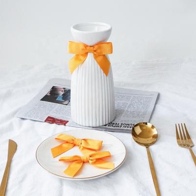 Cina MSD Grosgrain e Satin Nastro Bottiglia Arco Decorazione Personalizza Dimensioni Nastro Arco con Loop in vendita
