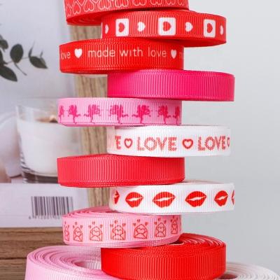 China Vakantie MSD lint 9mm Grosgrain lint Gedrukt lint voor ambachten Project decoratie Te koop