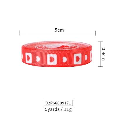 China Vakantie MSD lint 9mm Grosgrain lint Gedrukt lint voor ambachten Project decoratie Te koop