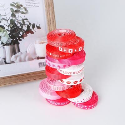 China Vakantie MSD lint 9mm Grosgrain lint Gedrukt lint voor ambachten Project decoratie Te koop