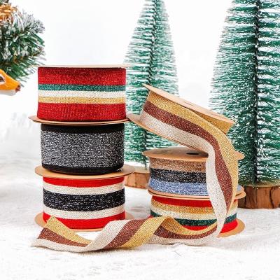 China 2.6cm Breedte MSD 2023 Voorraad gestreepte gebreide Jacquard lint Kleding Accessoires Te koop