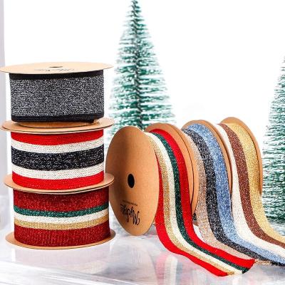 China 2.6cm Breedte MSD 2023 Voorraad gestreepte gebreide Jacquard lint Kleding Accessoires Te koop
