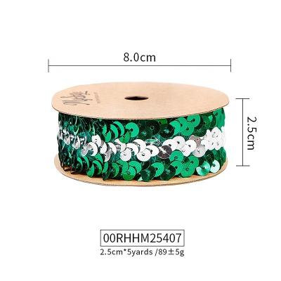 China MSD 2.5cm Stretch Sequin Ribbon The Perfect Choice for Bling Bling Party Decoration for sale