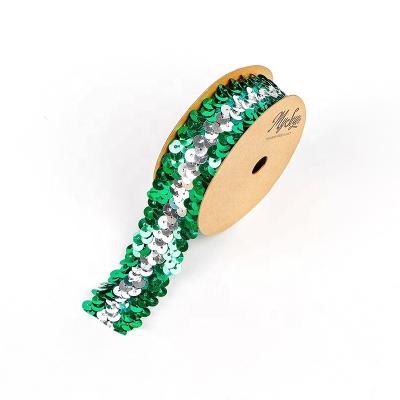 China MSD 2.5cm Stretch Sequin Ribbon The Perfect Choice for Bling Bling Party Decoration for sale