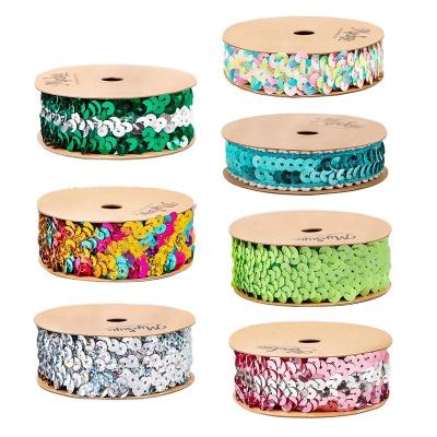 China MSD 2.5cm Stretch Sequin Ribbon The Perfect Choice for Bling Bling Party Decoration for sale