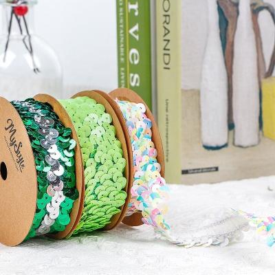 China MSD 2.5cm Stretch Sequin Ribbon The Perfect Choice for Bling Bling Party Decoration for sale