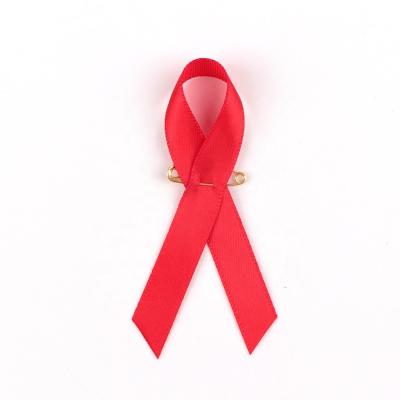 Cina Personalizzato Rosso Rosso Purple Consapevolezza Nastro Satin Nastro Cancro al seno Nastro Arco Pin in vendita