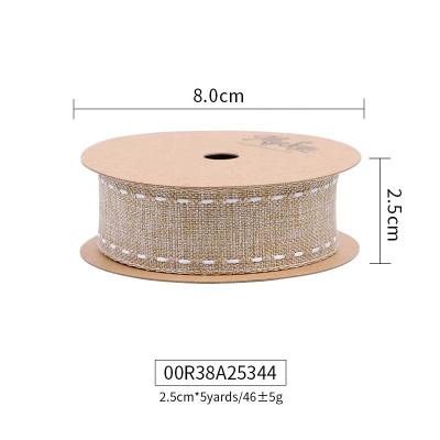 中国 ジャックワードデザイン 2.5cm カウボーイ ワイヤード ダブルフェイス  седло 縫製 リボン プレゼント 販売のため