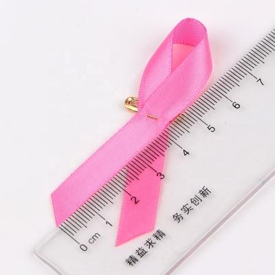 Cina Grado 4 o più Fiducia del colore Rosa satinato Consapevolezza del cancro al seno Nastro incantesimi in vendita