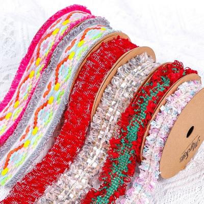 China MSD 2.2cm Jacquard Ribbon Acessórios de vestuário para vestuário de celebração 100% poliéster à venda