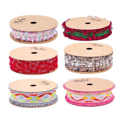 China MSD 2.2cm Jacquard Ribbon Acessórios de vestuário para vestuário de celebração 100% poliéster à venda
