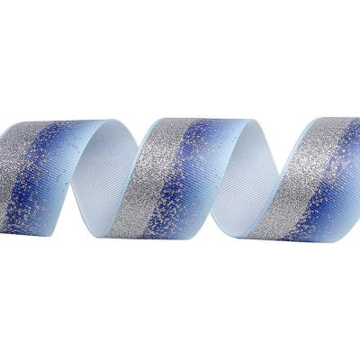 中国 100% ポリエステル 3インチ 75mm グリッター グロスグライン リボン 誕生日パーティの飾り付け 販売のため