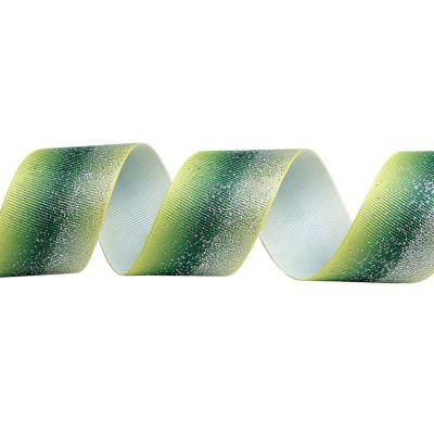 中国 100% ポリエステル 3インチ 75mm グリッター グロスグライン リボン 誕生日パーティの飾り付け 販売のため