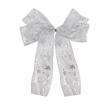Cina Arco di filo di Natale con luci e piccoli fiocchi di neve in vendita