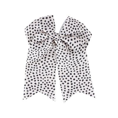Cina Arco bianco grosso con punto nero Bambini ragazze arco per capelli clip accessori personalizzati capelli in vendita