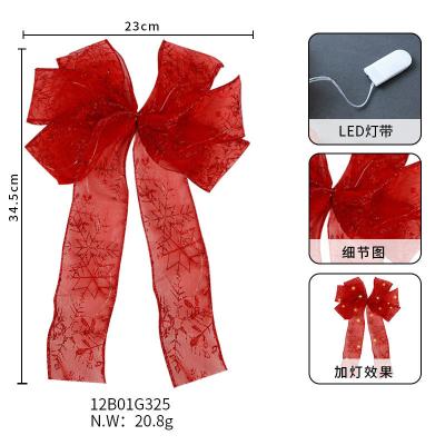 Cina Arco di filo di Natale con luci e piccoli fiocchi di neve in vendita