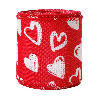 China Kerstversiering 63mm Draadband met Sweet Bear Print Draadband Te koop
