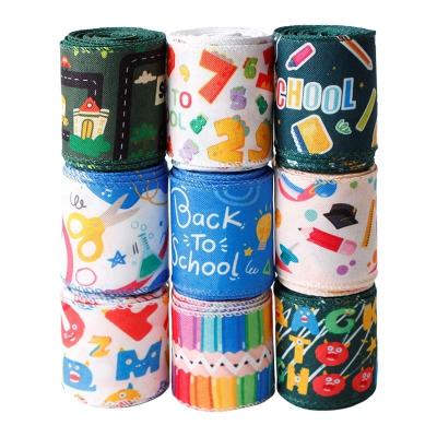 Cina Nastro di giuta/poliestere con filo per la stagione scolastica in vendita