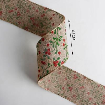 China Personalisieren Sie Ihren Weihnachtsbaum mit Jute-/Polyester-Burrlap-Band zu verkaufen