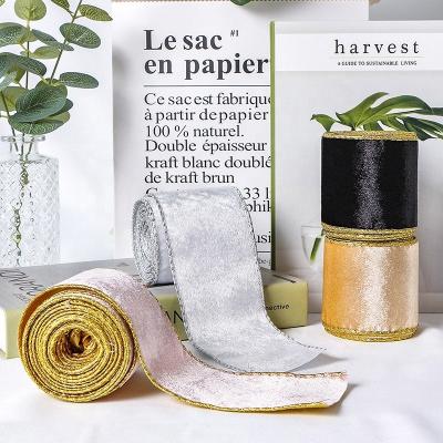 Cina MSD Design Wire Edge Velvet Wire Ribbon Vintage Custom Ribbon per la decorazione di Natale in vendita