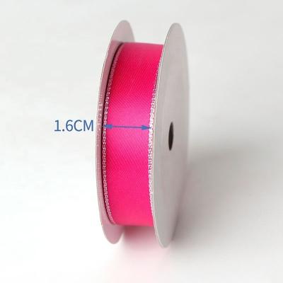 Cina Set di nastri di tessuto grosso di satinato per la decorazione di nozze in colori solidi o stampati in vendita