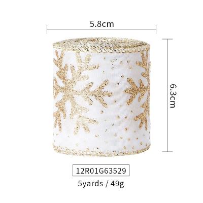 中国 DIY ハート クリスマス 飾り MSD リボン 63mm 金色 輝き リボン 販売のため