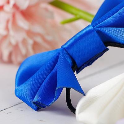 Cina MSD Arco per capelli neri fatto a mano per ragazze Capelli con poliestere Arco per bottiglia decorativo in vendita
