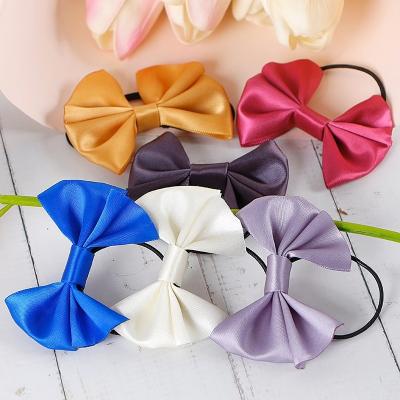 Cina MSD Arco per capelli neri fatto a mano per ragazze Capelli con poliestere Arco per bottiglia decorativo in vendita