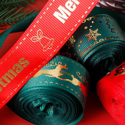 Cina Nastro MSD con logo in foglio oro stampato in 3D Nastro per decorazioni natalizie e imballaggi per regali Perfetto in vendita