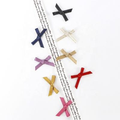 China MSD lint handgemaakt 2,1 cm klein GlitterTwist stropdassen voor snoep pakket cadeaubon decoratie Te koop