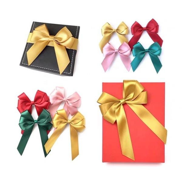 Quality Customized Gift Decoration Ribbons Bows Satin Grosgrain for Bottles Gift Packing for sale