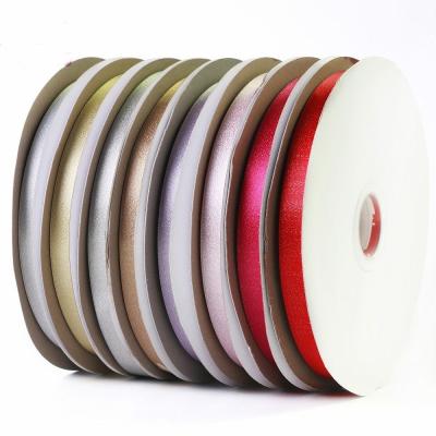 China Polyester Gold/Silber Purl Satinband 100% Polyester 7 Tage Probe Auftragsfrist zu verkaufen