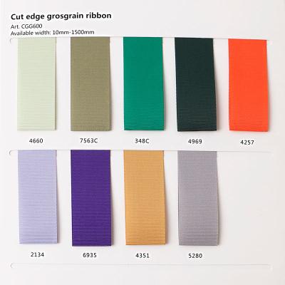 Cina 10-1500mm Cut Edge Grosgrain Ribbon per personalizzazione e lavabile in vendita