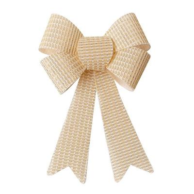 China Hot Style PVC Ribbon Bow 7 Color Choices 15cm*23cm Size for Christmas Decor for sale