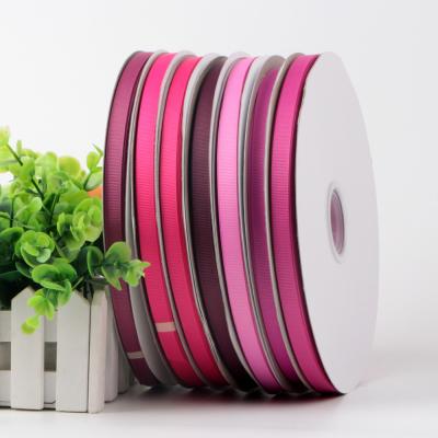 Cina MSD Custom 100% Polyester Grosgrain Ribbon per festeggiamento di vacanza e imballaggio di bouquet in vendita