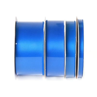 China Faixa de cetim azul de 16 mm para convites de casamento à venda