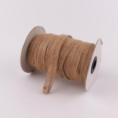 China Jute-Burrlap-Band für die Geschenkverpackung Festfarben Dekorationsband Weihnachten zu verkaufen