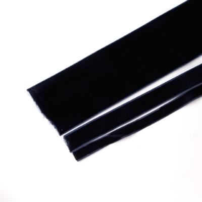 China Single Face Style Double Sided Black Velvet Ribbon with Velvet Fabric Type for sale