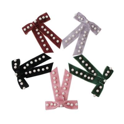 Cina Elegante fascia di velluto arco per capelli per le ragazze personalizzato decorazione dei capelli delle donne coreane in vendita