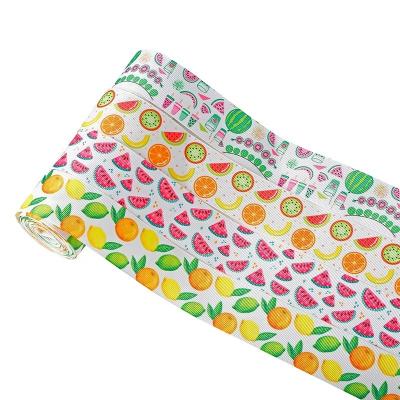 China 1.5 polegadas custom made Grosgrain Ribbon Featuring Summer Melancia Banana Frutas Impressão à venda