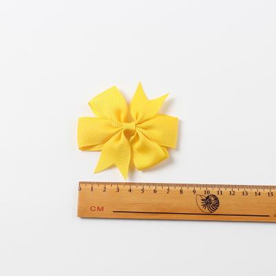 China Ribbon Hair Bow Accessories 8cm Solid Color Grosgrain Fabric for Girls' Hair Band Bow for sale