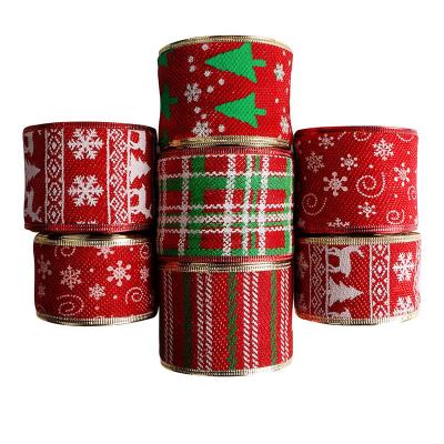 China Weihnachtsband 50 mm Druck nach Kundenwunsch zu verkaufen